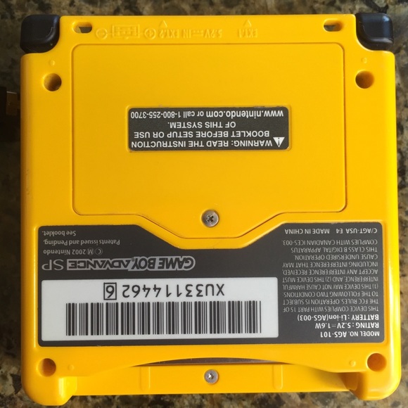 Nintendo | Other | Pikachu Game Boy Advance Console Rare Limited Ed ...