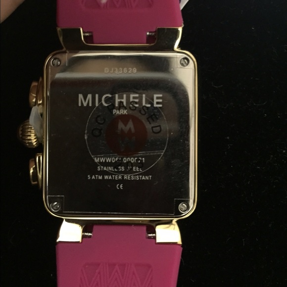 Michele | Other | Pink Jelly Michele Watch | Poshmark
