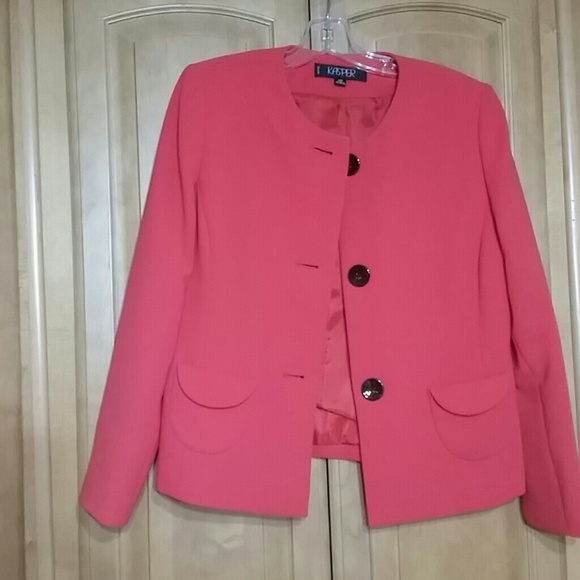 Kasper | Jackets & Coats | Red Kasper Jacket | Poshmark