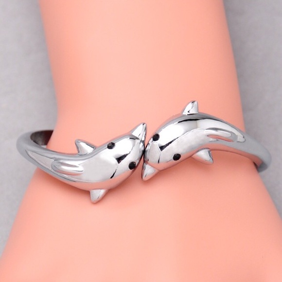 Jewelry | Dolphin Hinge Bangle Bracelet | Poshmark