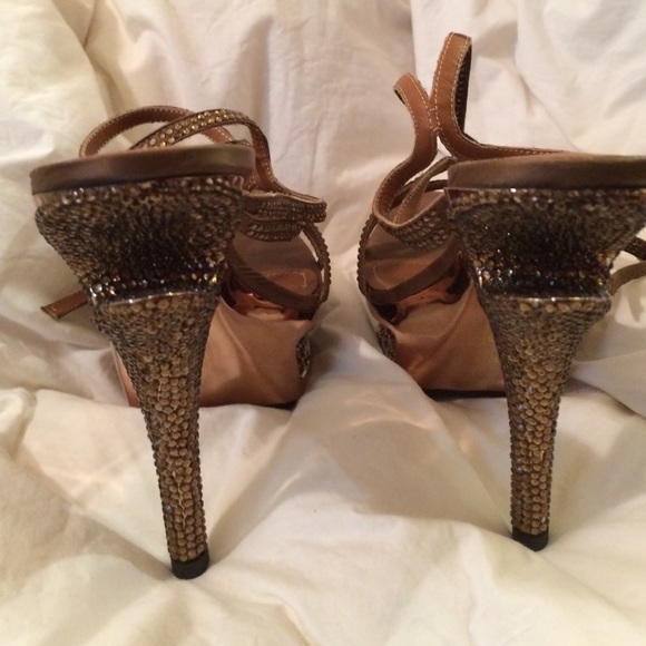 Pleaser | Shoes | Price Cut Bronze Pleaser Ankle Wrap Stilettos | Poshmark
