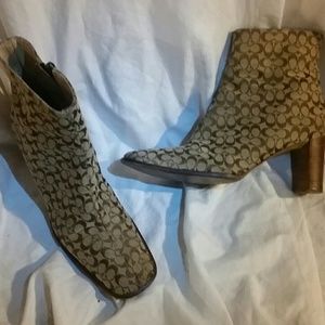 Coach | Shoes | Authentic Coach Monogram Boots | Poshmark