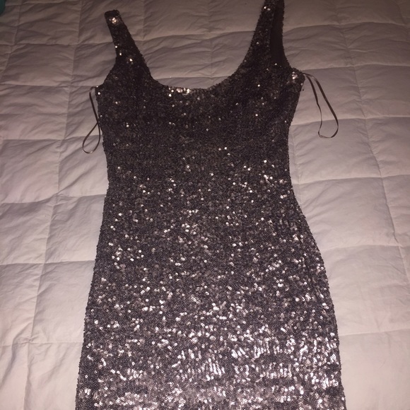 Dresses | Copper Gold Sequin Dress | Poshmark