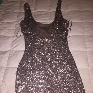 Dresses | Copper Gold Sequin Dress | Poshmark
