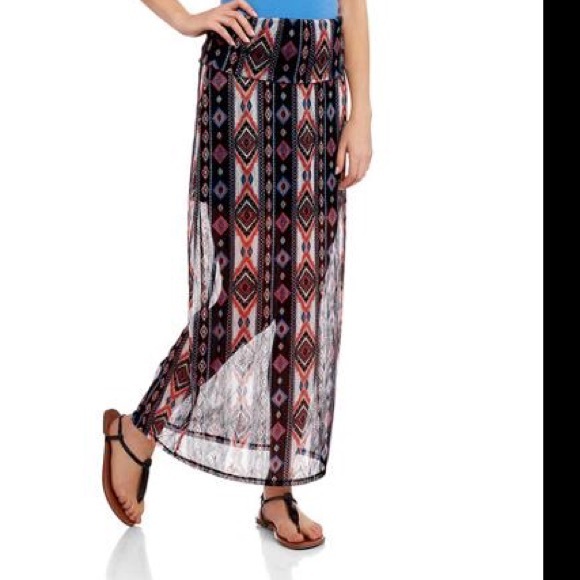 No Boundaries | Skirts | Nobo Maxi Pattern Skirt | Poshmark