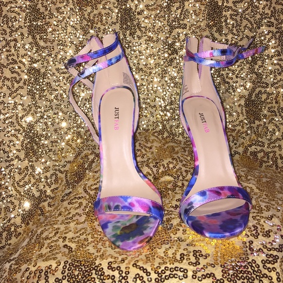 JustFab | Shoes | Floral High Heels | Poshmark