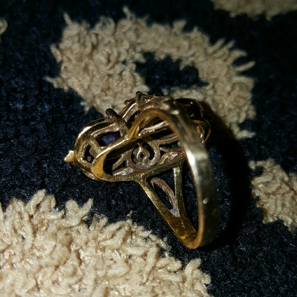 Vintage | Jewelry | Vintage Amythest 4kt Gold Ring | Poshmark