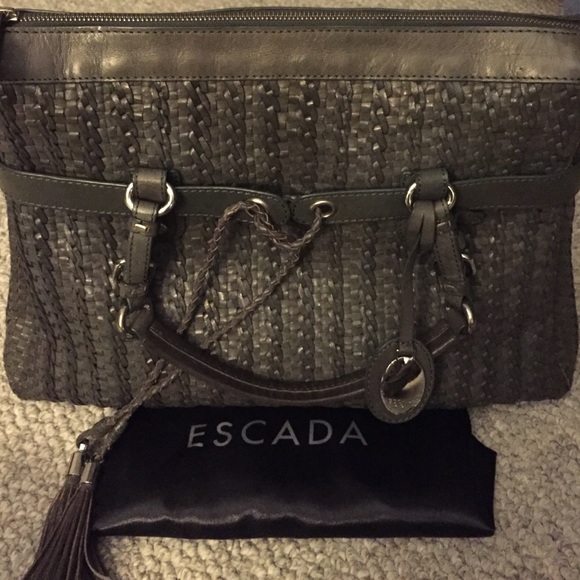 Escada | Bags | Escada Woven Hand Bag | Poshmark