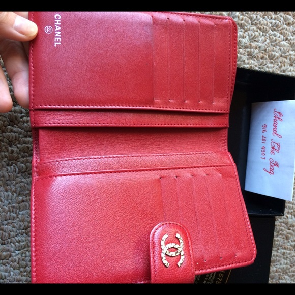 CHANEL | Bags | Chanel Red Wallet Addition Pics | Poshmark
