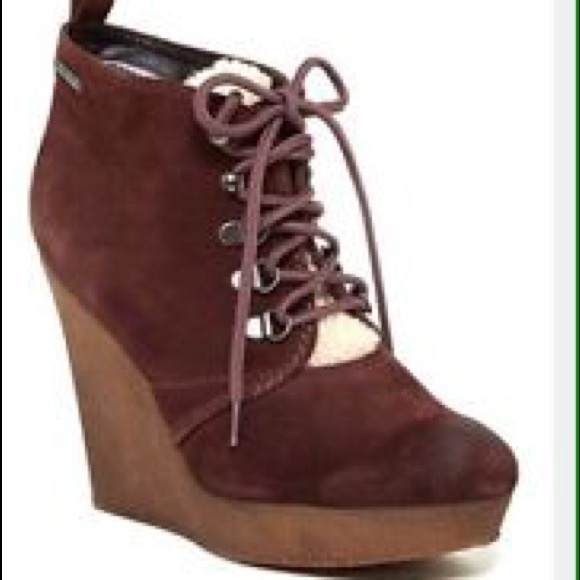 Diesel | Shoes | Diesel Enos Women Wedge Bootsworn Once | Poshmark