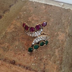 Jewelry | Handcrafted Ruby Emerald Topaz Ring | Poshmark