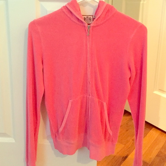 Juicy Couture | Tops | Juicy Couture Terry Cloth Zip Up | Poshmark