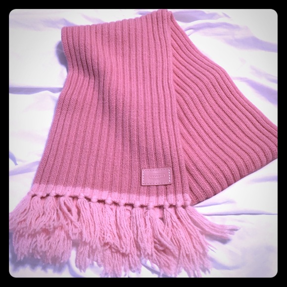 Coach | Accessories | Coach Scarf Pink | Poshmark