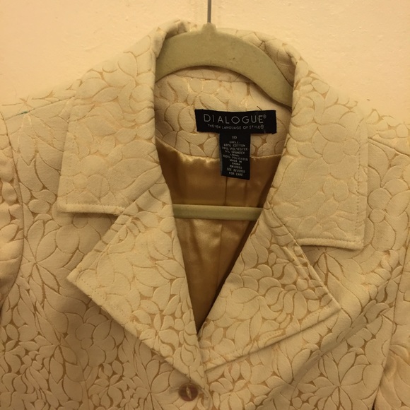 Dialogue | Jackets & Coats | Gold Colored Jacket | Poshmark