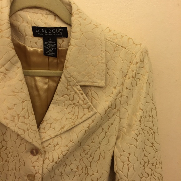 Dialogue | Jackets & Coats | Gold Colored Jacket | Poshmark