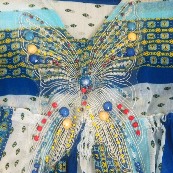Casting Miami Beach | Tops | Beaded Print Tunic | Poshmark