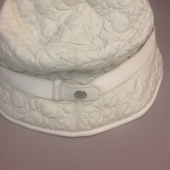 Coach | Accessories | Cream Logo Hat | Poshmark