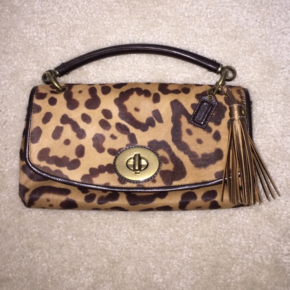 Coach | Bags | Coach Leopard Pint Clutch | Poshmark