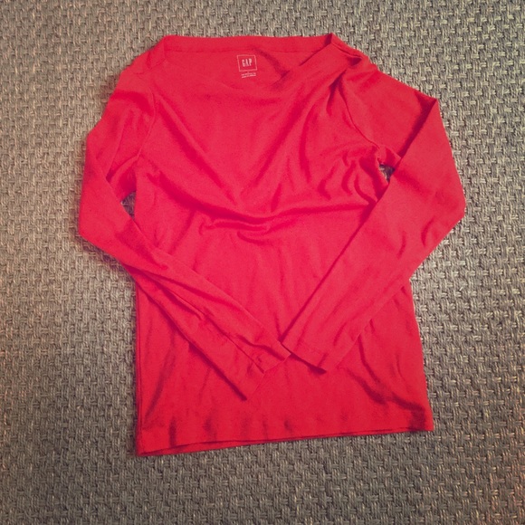 GAP | Tops | New Wout Tags Gap Orange Boat Neck T Large | Poshmark