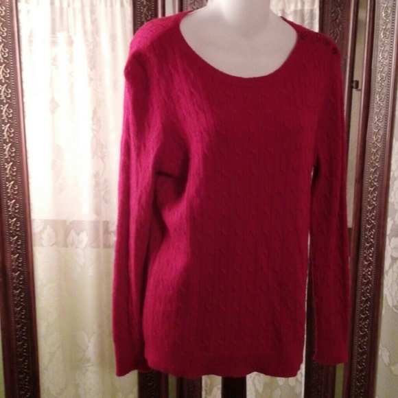 Talbots | Sweaters | Talbot Red Knit Sweater | Poshmark