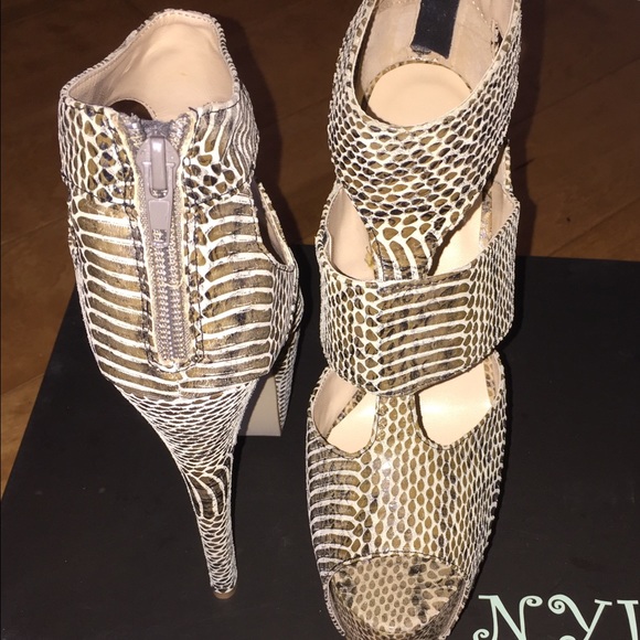 N.Y.L.A. | Shoes | Hot Snake Skin Platform High Spike Heels | Poshmark