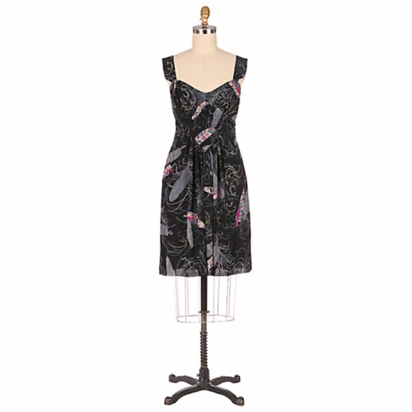 86% off Anthropologie Dresses & Skirts - Anthro Feather Quill Dress ...