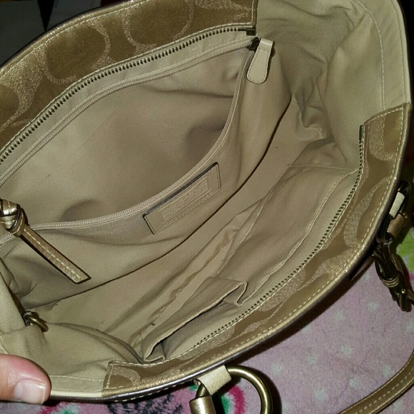 Coach | Bags | Gold Sparkly Coach Purse | Poshmark