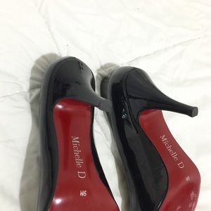 Shoes | Black Patent Leather Red Bottom Pumps | Poshmark