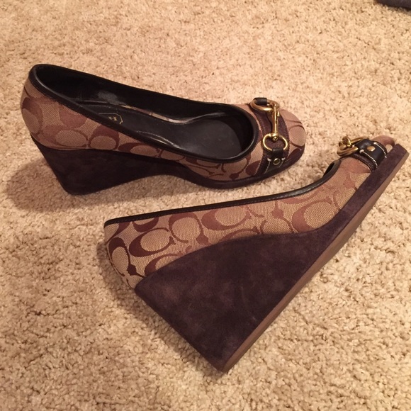 Coach | Shoes | Authentic Coach Wedges | Poshmark