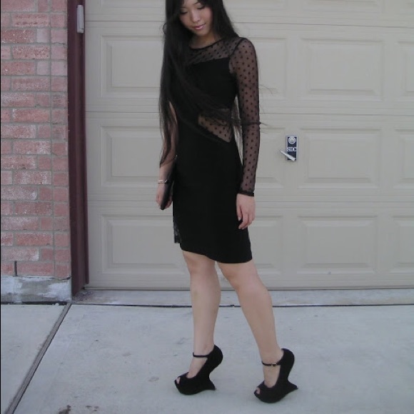 Privileged | Shoes | Open Peep Toe Heel Less Curved Wedge High Pump 75 ...