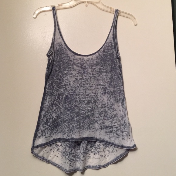 Modern Dreamr | Tops | Cute Flowy Tank With Writing | Poshmark