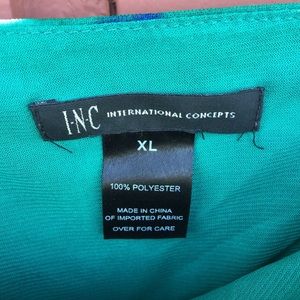 INC International Concepts | Tops | Inc Blue Green Ruffled Tank Top ...