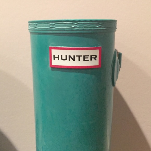 Hunter | Shoes | Turquoise Hunter Tall Rain Boots | Poshmark