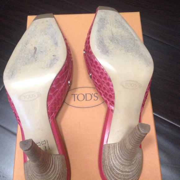Tod's | Shoes | Tods Shoe Snake Skin Mule | Poshmark