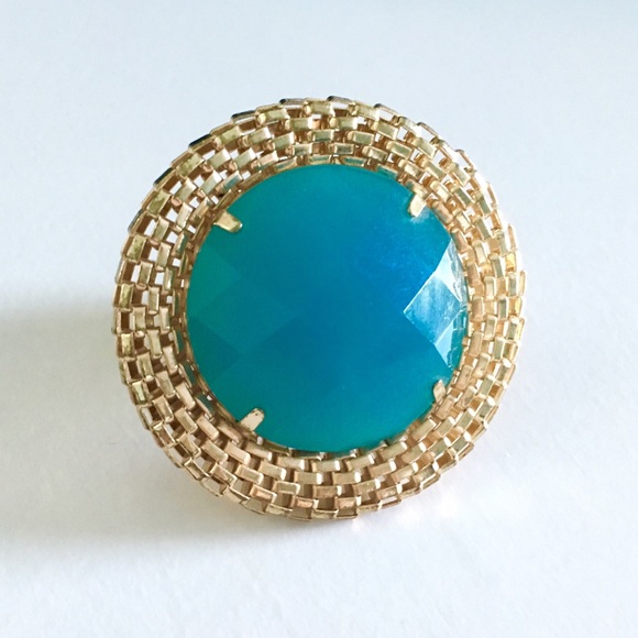 Amrita Singh | Jewelry | Amrita Singh Turquoise Blue Stone Statement ...