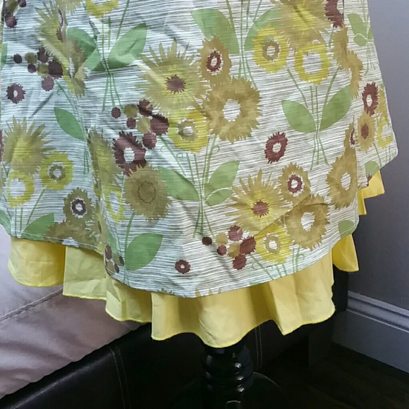 delia's | Dresses | Delias Yellow Sunflower Midi Dress | Poshmark