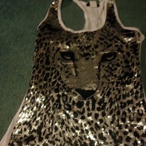 Deb | Tops | Sequence Silver Blackwhite Shirt | Poshmark