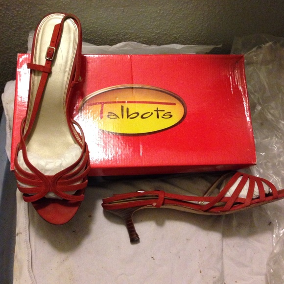 Talbots | Shoes | Talbots Red Sandals | Poshmark