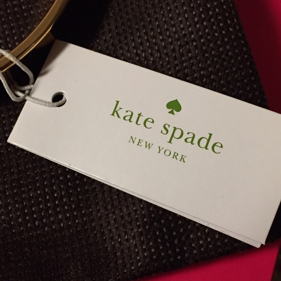 kate spade | Jewelry | Kate Spade Blackgold Logo Bangle | Poshmark