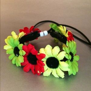 Accessories | Rasta Reggae Daisy Flower Crown Festival | Poshmark