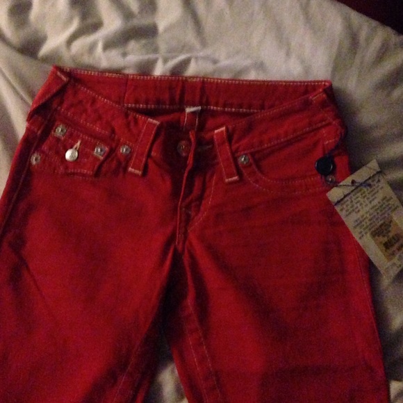True Religion | Jeans | Red True Religion Jeans | Poshmark