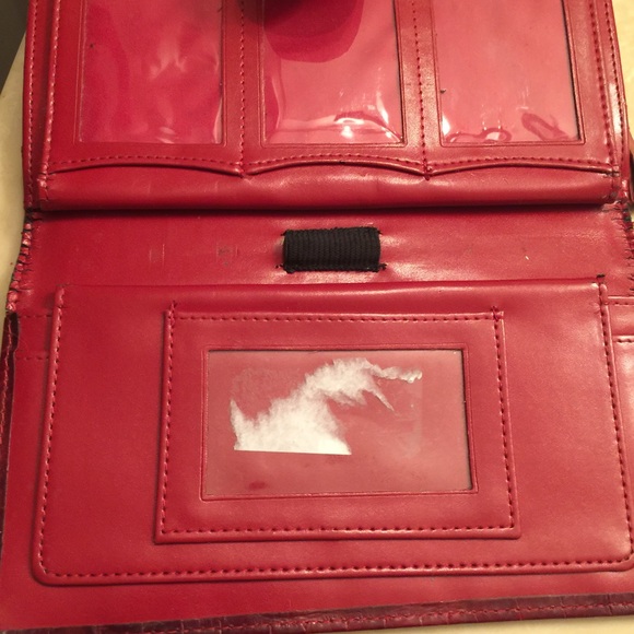 Bags | Guang Tong Red Leather Wallet | Poshmark