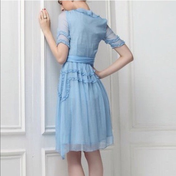 C'est Ca New York | Dresses | Victorian Ruffled Baby Blue Vintage ...