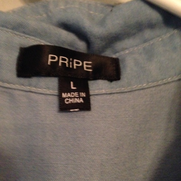 Pripe | Dresses | Dress With Blue Top And Orangewhite Bottom | Poshmark