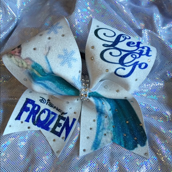 Accessories | Frozen Inspired Cheer Bow | Poshmark
