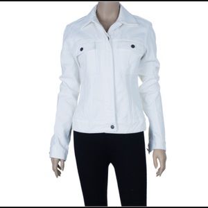 Gucci | Jackets & Coats | Gucci White Denim Jacket | Poshmark