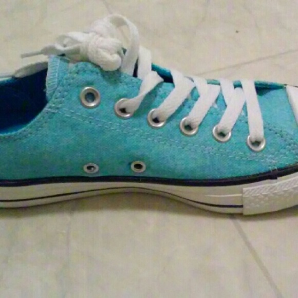 Converse | Shoes | Discontinued Neon Blue Converse | Poshmark