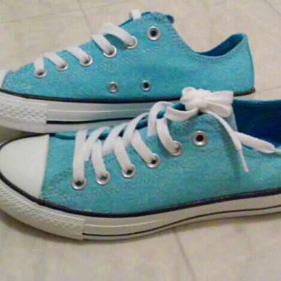 Converse | Shoes | Discontinued Neon Blue Converse | Poshmark