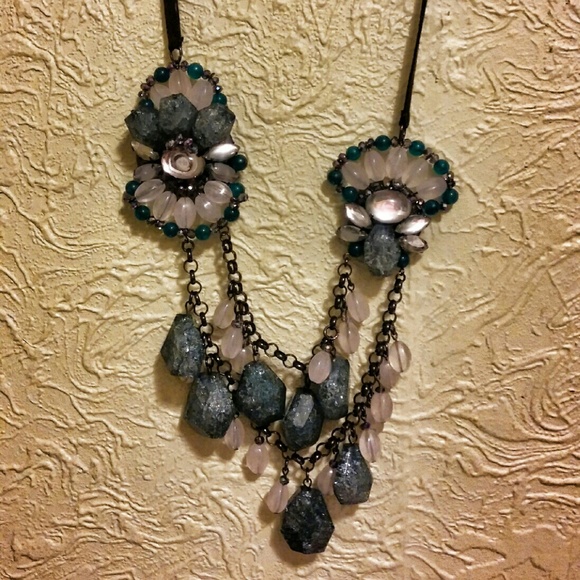 Jewelry | Turquoise And Quartz Necklace | Poshmark