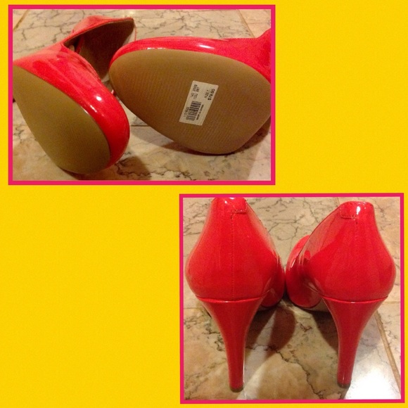 The Limited | Shoes | The Limited Bright Coral Heels | Poshmark
